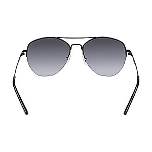 Calvin Klein Women's CK20121S Pilot Sunglasses, Black, 57/17/140