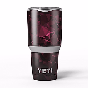 Design Skinz Pink Geometric V11 - Skin Decal Vinyl Wrap Kit Compatible with The Yeti Rambler Cooler Tumbler Cups