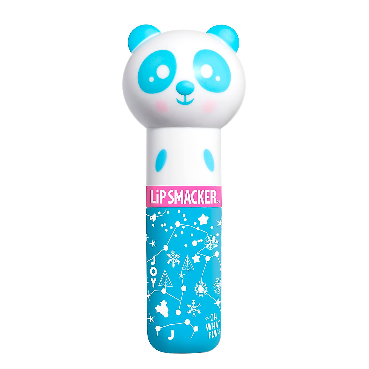 Lip Smacker Lippy Pals Panda Holiday, Flavored Moisturizing & Smoothing Soft Shine Lip Balm, Hydrating & Protecting Fun Tasty Flavors, Cruelty-Free & Vegan - Eggnog