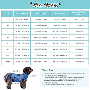 Comwish Recovery Suit for Dogs, Professional Soft Breathable Dog Surgery Suit Post Spay, Neuter, Abdominal Surgical Suit Prevent Licking Wounds, Dog Recovery Suit Male Female Can Pee (Blue, Small)
