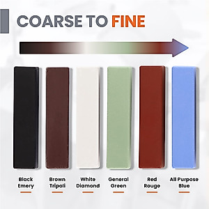 White Diamond Polishing Compound - is courser than red rouge and used for removing deep scratches from soft metals or as a polishing compound on aluminum, gold, silver, brass & copper (4 Oz,) - Drixet