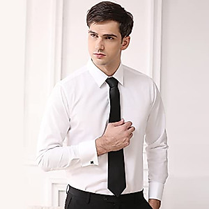 HONEY BEAR Initial Alphabet Letter Cufflinks for Mens Wedding Gift Black M