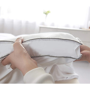 COMFORT BOOST™ Extra Thick, Cooling Mattress Topper — Pillowtop, Down Alternative Mattress Pad with Deep Pockets (8-21" Depth) Fits All Mattress Sizes, Helps Ease Back Pain & Protects Mattress — King