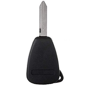 ZENITHIKE Replacement Keyless Entry for Smart Proximity Remote Key Fob Uncut Ignition Keyless 4 Buttons with Key Blade 05 06 07 08 09 10 11 12 13 14 15 16 for Jeep for Chrysler for Dodge X 1