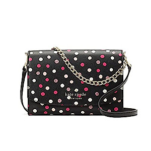 Kate Spade New York Carson Convertible Crossbody, Black Dot Multi