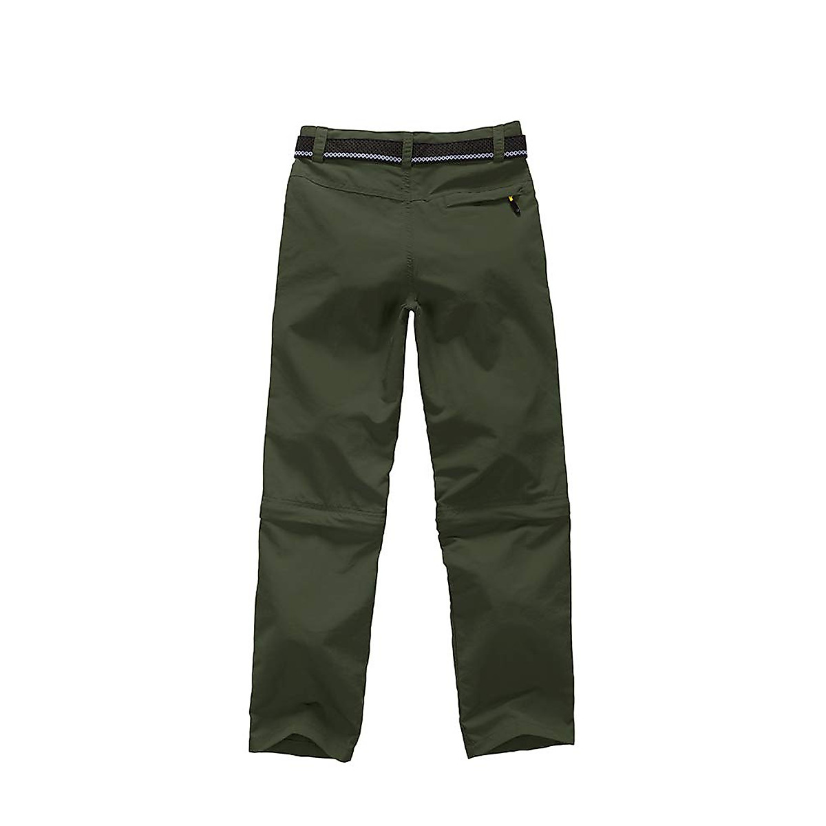 Asfixiado Boys Cargo Pants, Kids Youth Girls Athletic Outdoor Quick Dry Waterproof UPF 50+ Hiking Climbing Convertible Trousers #9017 Army Green-S