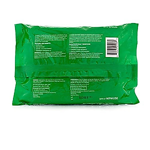 McKesson StayDry Washcloths, Disposable - for All-Over Body Use, Pre-Moistened with Aloe and Vitamin E - Unscented, 7 1/2 in x 12 1/2 in, 50 Wipes, 12 Packs, 600 Total
