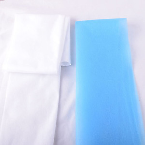 Non Woven Fusible Interface Blue/White Non Woven Interface Fabric 100% Air Filter For Face Mask DIY Supplies By Yard (3 Yards, White)