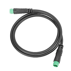 Pilipane Bicycle Computer Extension Cable, Electric Bike Display Extension Cable Waterproof Electric Bicycle Computer 5Pin Extension Cable for Bafang(Male Head)