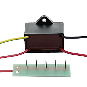 Shopcorp 110-120VAC Variable Density Negative Ion Generator Module – Air Ionizer with Micro Needles Stainless Steel Pin for Static Grass Applicators and Other Devices