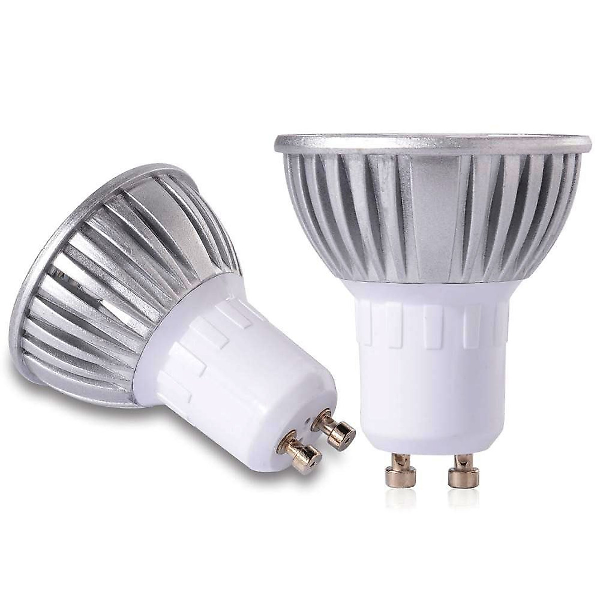 MODOAO 3W GU10 LED Bulbs, Dimmable Spot Light Bulb,Recessed Lighting,110 Volts 30 Degree Beam Angle, 30W Halogen Bulbs Equivalent,300LM,6000K Cool White 6 Pack