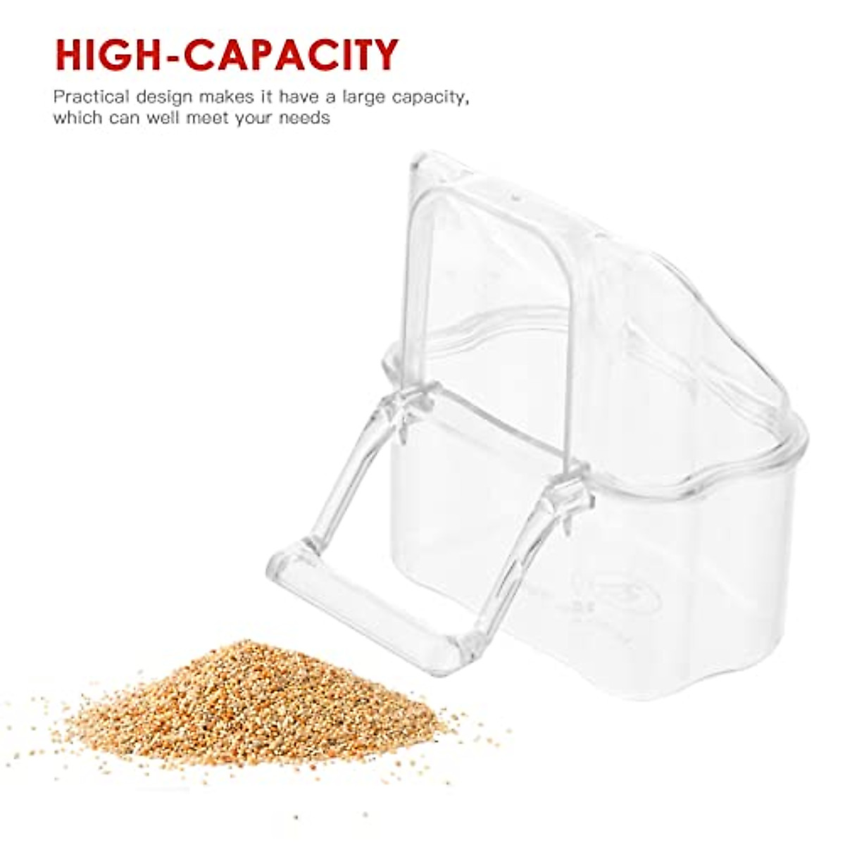 Parrot Bowl Bird Feeder, Cage Bird Water Feeder Parakeet Food Bowl Food Container Feeder Cups for Budgerigar Canary Cockatiel Finch Bird Cage Accessories, 3pcs