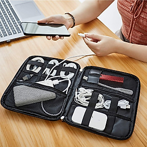 COVAX Electronic Organizers, Travel Cable Storage, Electronics Accessories Cases for Cable, Charger, Phone, USB, SD Card