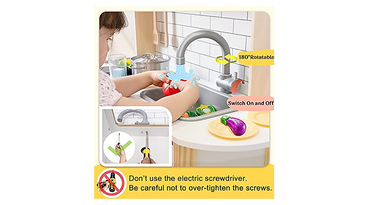 Tiny Land Wooden Kitchen Set for Kids – Interactive Fun