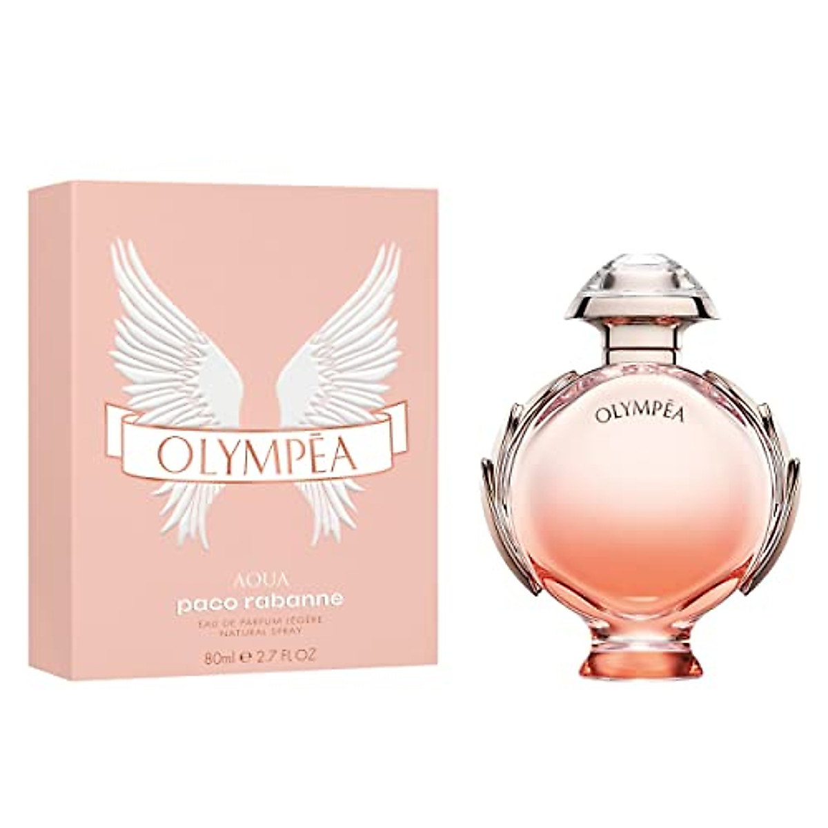 Paco Rabanne Olympea Aqua Fragrance For Women - Sweet, Amber, White Floral Scent - Notes Of Lemon Blossom, Clementine, Solar Notes, Water Jasmine - Floral Aquatic Fragrance - Edp Legere Spray - 2.7 Oz
