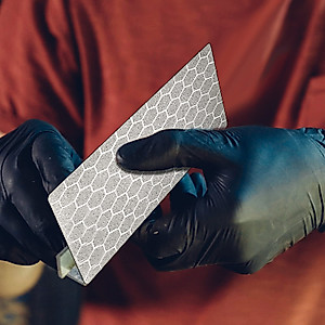 5 Pcs Diamond Sharpening Stone Honing Stone Diamond Stone Lapping Plate Diamond Sharpening Plate Fine Coarse Bench Stone for Kitchen Blade Chisel, 5.9 x 2.48 Inch(200, 400, 800,1000, 1200 Grit)