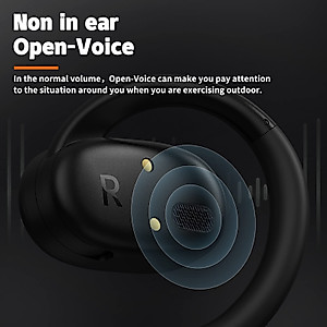 FREEDOTS. Open-Ear Earbuds, Wireless Ear Bluetooth Sport Headphones, Sweat Resistant Lightweight Open Earbud Headphones for Workouts and Running, Compatible with Apple & Android