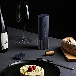 HOTO Electric Wine Opener, Battery Operated Wine Bottle Opener, Foil Cutter, Uncorks +170 Bottles, 10s Instant Opening, Lightweight Body, Automatic Wine Opener for Kitchen Bar Restaurant Party