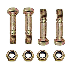 710-0890 Shear Pins and Nuts Fits MTD Cub Cadet Troy-Bilt 710-0890 710-0890A 910-0890A 4 Pack