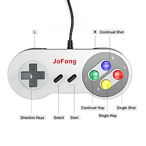 JoFong Retro Classic Controller, Suitable for AV 620, HD 621 HD 821 Classic Game Consoles Plug-and-Play Wired Video Gamepad-9 Pin Plug 2 Packs