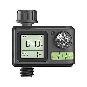 Lingusta Water Timer for Garden Hose - Programmable Sprinkler Timer, Hose Feature Timer with Manual/Automatic Watering System, Irrigation System for Garden