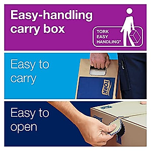 Tork Hand Towel Roll White H80, Universal, 100% Recycled Fiber, 6 Rolls x 630 ft, 8031600