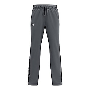 Under Armour Boys Brawler 2.0 Pants , Pitch Gray (012)/White , Large