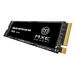 AXE MEMORY Elite Internal SSD 500GB Gen4 PCIe NVMe M.2 2280 Solid State Drive - Read Up to 7,000MB/s Write, Up to 3,000MB/s DDR4 512MB DRAM Cache