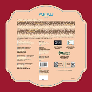 VAHDAM, Assorted Chai Tea Variety Pack (6 Flavors, 60 Tea Bags) Caffeinated, Gluten Free, Non GMO | Indian Masala Chai Tea Blends | Long Leaf Pyramid Tea Bags Variety Pack | Gifts for Women/Men