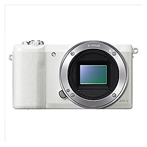 Camera A6000 Mirrorless Digital Camera Body Only Silver ILCE-6000-24.3MP -Full HD Video Digital Camera (Color : W)