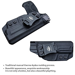 POLE.CRAFT M&P 2.0 9mm Hoster IWB KYDEX for Smith & Wesson M&P 9mm M2.0 4"/4.25" Pistol Case - Inside Waistband Concealed Carry Holster S&W M&P 9mm 2.0 Gun Pouch Accessories
