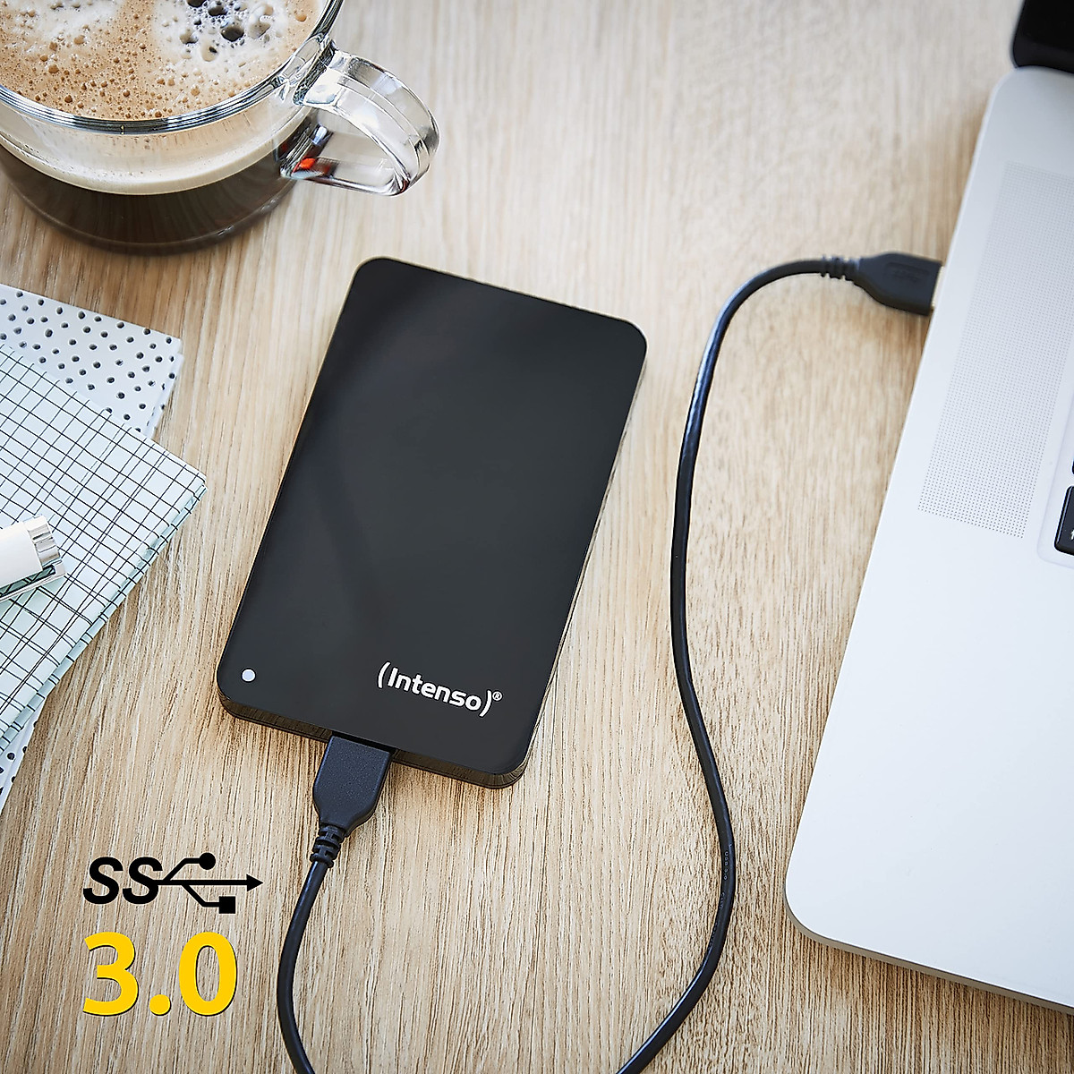 Intenso Memory Case 5 TB Portable Hard Drive, Black
