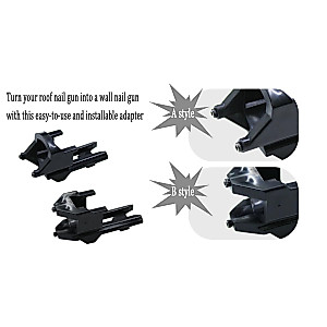 DCN45RN Vinyl Siding Adaptor Tip for Dewalt Roofing Nailer Cordless 20v DCN45RND1, DCN45RNB Tip Replacement Vinyl Siding Adaptor Tip and Vinyl Siding Adaptor (A&B style Set of 2)