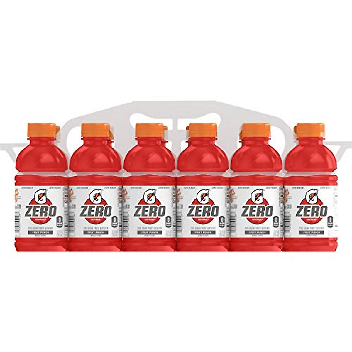 Gatorade - Sports Drinks G Zero Thirst Quencher, Fruit Punch, 12oz Bottles (12 Pack)