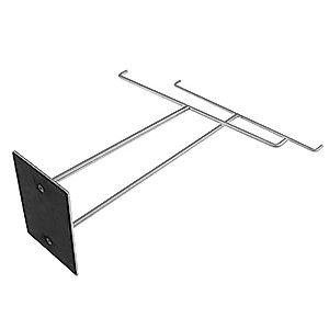 MFCHY Stainless Steel Scarf Display Stand Holder Bath Hand Towel Rack Organizer Double Bar Rails