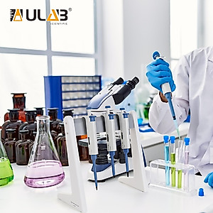 ULAB Lab Linear Pipettor Stand Rack, Laboratory Pipette Rack, Hold Up 6 pipettes, ULH1024