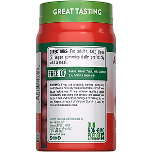 Apple Cider Vinegar Gummies | 600 mg | 75 Gummies | Apple Flavor | Vegan, Non-GMO, Gluten Free Supplement | by Nature's Truth