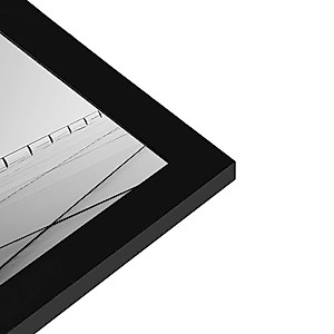 PEALSN 18x24 Poster Frame Set of 2, Picture Frames for Wall Decor, Display 16 x 20 Pictures with Mat or 18 x 24 Without Mat for Wall Mounting Display, Black.