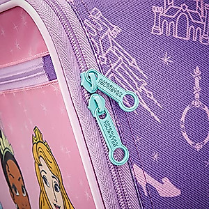 AMERICAN TOURISTER Kids' Disney Softside Upright Luggage, Telescoping Handles, Princess, Carry-On 18-Inch