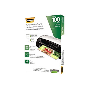 Fellowes Thermal Laminating Pouches, 5mil Letter Size Sheets, 9 x 11.5, 100 Pack, Clear (5743501) 