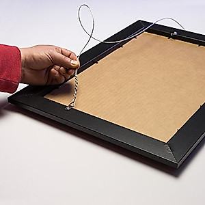 Craig Frames 16x20 Black Picture Frame, 1" Smooth Finish, Matte Poster Display