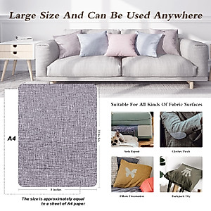 Coarse Linen Repair Patches, Self-Adhesive Linen Fabric Patches, 8X11 inch Extra Size, Multi Color, Can be Used for Linen Sofa Repair and Linen Clothes Repair(8" x 11",Light Grey)