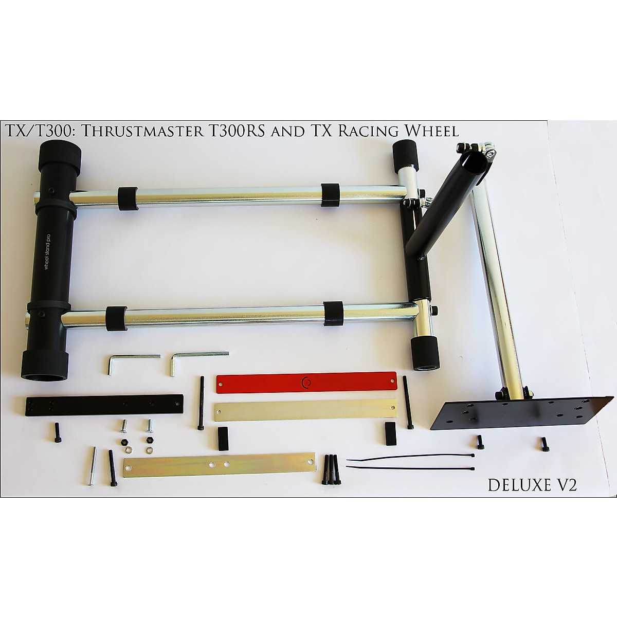 Wheel Stand Pro SuperTX Stand Compatible With Thrustmaster T300RS, T248, TX Leather, T150/T150 Pro/TMX/TMX Pro,GT, TX, TS-XW, TS-PC, T300GT, T-GT, T-GT II & T500RS Wheel & Pedals Not included