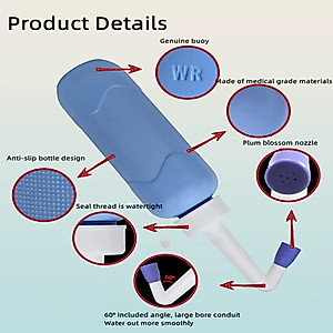 Portable Travel Bidet Handheld Bottle -17oz(500ml) for Personal Cleansing Extended Nozzle - Personal Hygiene Care Toilet Bidet Spray -with Storage Bag and 2 Nozzles