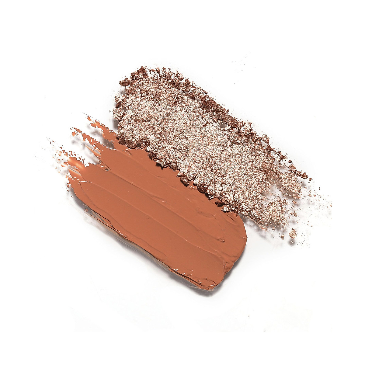 Wander Beauty Double Date Eye Shadow Duo - First Kiss/ILYSM (Golden Champagne + Burnt Terracotta) - Cream High Pigment Eye Shadow Palette - Satin Shimmer Eyeshadow - Eye Makeup With Vitamin E- 0.07 oz