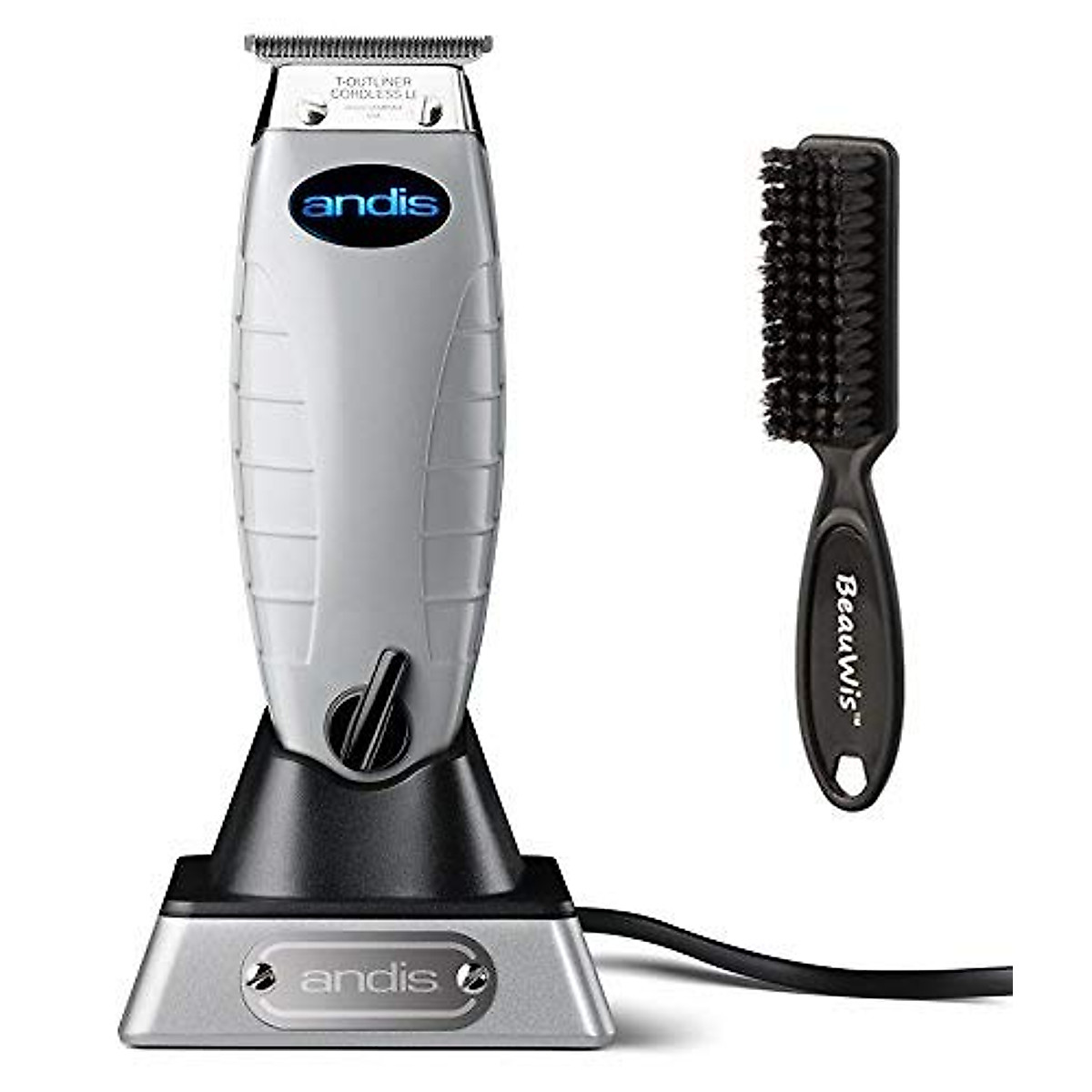 Andis Cordless T-Outliner Trimmer with BeauWis Blade Brush, for Men's