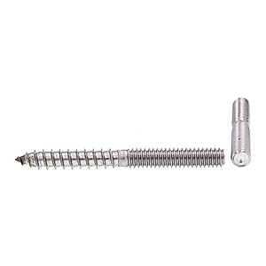 Prime-Line 9049747 Hanger Bolts, 1/4 In.-20 X 2-1/2 In., Grade 18-8 Stainless Steel (2 Pack)