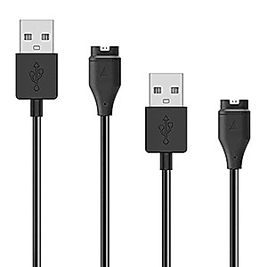 Kissmart Charger for Garmin Venu 2/ Venu 2 Plus/Venu 2S/ Venu Sq/Venu Sq 2/ Venu, Replacement Charging Cable Cord for Garmin Venu 2 Smartwatch [2Pack, 3.3ft/1m]