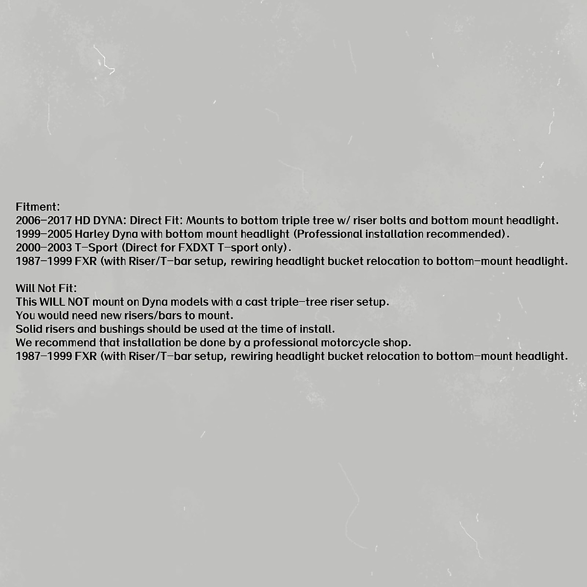 FATECIM Headlight Fairing Cover with 15'' Darker Smoke Windshield Fits For Harley Dyna FXDXT T-Sport (Darker Smoke)