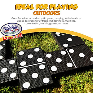 Mɑtty's Toy Stop Deluxe Giant 7" EVA Foam Dominoes Double Six, 28 Piece Set